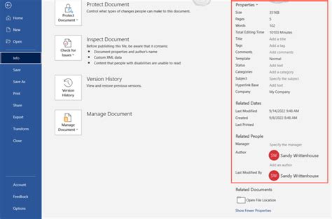 How To Add Document Properties To A Header Or Footer In Microsoft Word