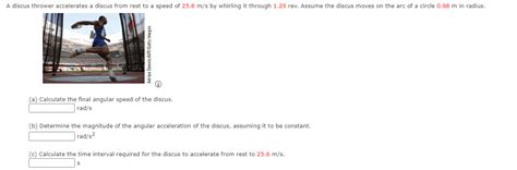 solved i n a calculate the final angular speed of the