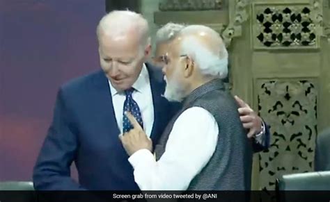 Video When President Biden Approached Pm Modi For A Handshake