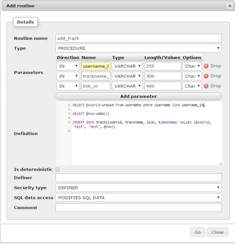 Error In Routine But Not In Sql Editor Mysql Stack Overflow