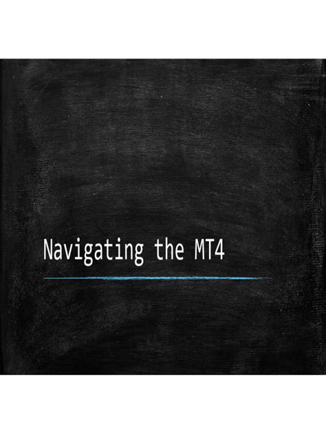 Microsoft Powerpoint Lecture Navigating Mt4 Platform Pdf Margin Finance Money