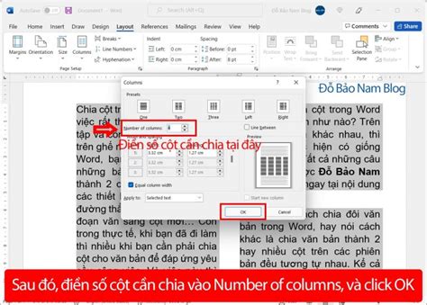Cách Chia Cột Trong Word Chia Văn Bản Thành 2nhiều Cột