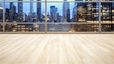 At Night A Futuristic City Skyline Adorned With Glowing Data Visualizations Stock Image Image