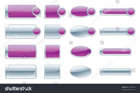 Navigation Buttons Editable Vector Illustrations Stock Vector Royalty
