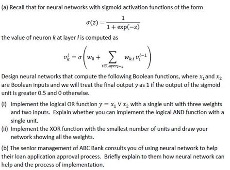 solved a recall that for neural networks with sigmoid