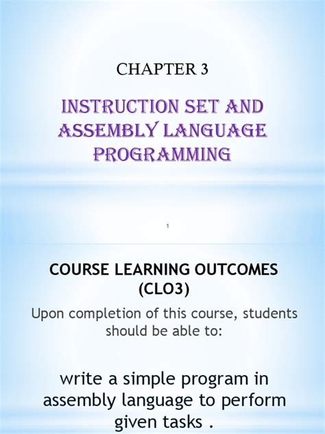Chapter 3 321 Apply Assembly Language Pdf Assembly Language Computer Program