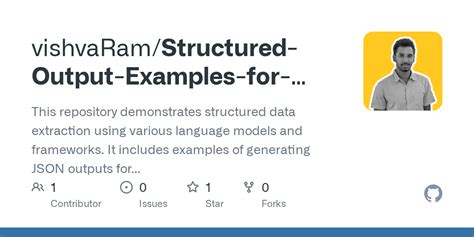Github Vishvaramstructured Output Examples For Llms This Repository Demonstrates Structured