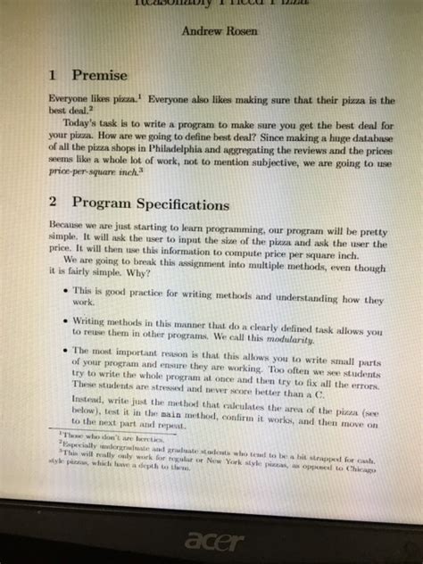 Solved This For Java This Is Pizza Assignment Follow The
