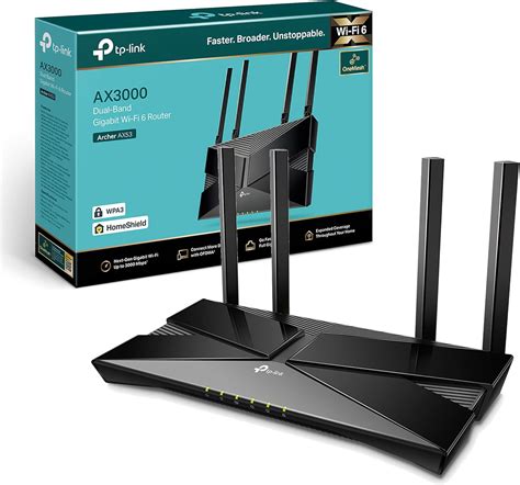 TP Link Next Gen Wi Fi AX Mbps Gigabit Dual Band Wireless Router OneMesh Supported Dual
