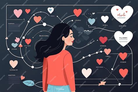 Una Persona Que Crea Una Hoja De Ruta De Amor Propio Con Hitos Foto Premium