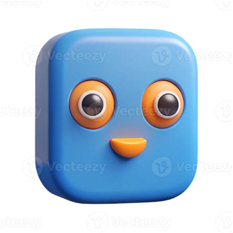 Majestic Victorian Geometric Square Character With Rounded Corners And A Single Eye Clean Lines