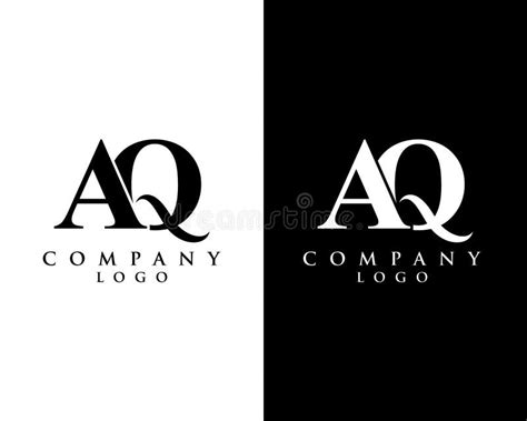 Black White Alphabet Letter Qa Q A Logo Icon Design Stock Vector Illustration Of Logo Shape