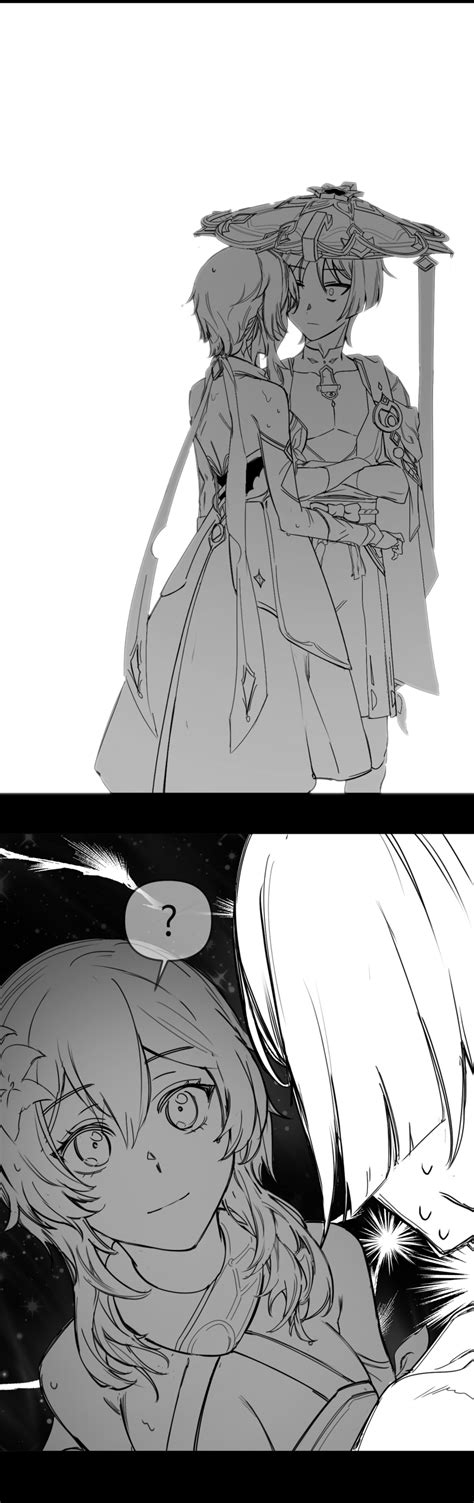 [원신 만화] 여행자가 방랑자와 비를 피하는 만화 네이버 블로그