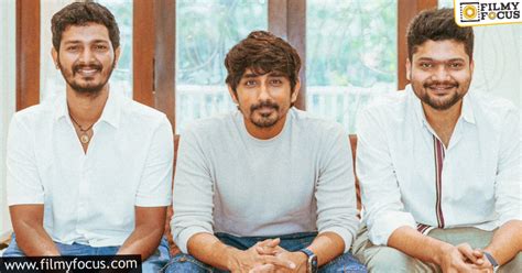 A Movie By Shanthi Talkies Starring Siddarth And Sri Ganesh Has Been Announced Filmy Focus
