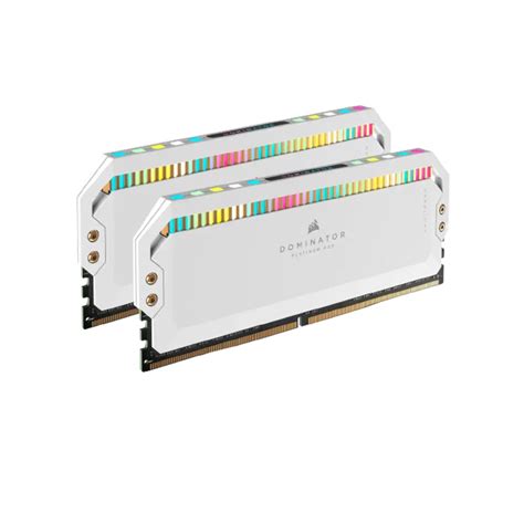 قیمت و خرید رم دسکتاپ Ddr5 دو کاناله 5600 مگاهرتز Cl40 کورسیر مدل Dominator Platinum Rgb White