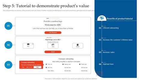Step 5 Tutorial To Demonstrate Products Enhancing Customer Experience