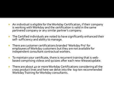 Top 10 Workday Certification Courses For Workday Consultants Pptx Business Business And