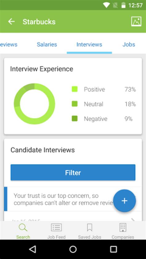 Android 용 Glassdoor Job Search Company Reviews Salaries 다운로드