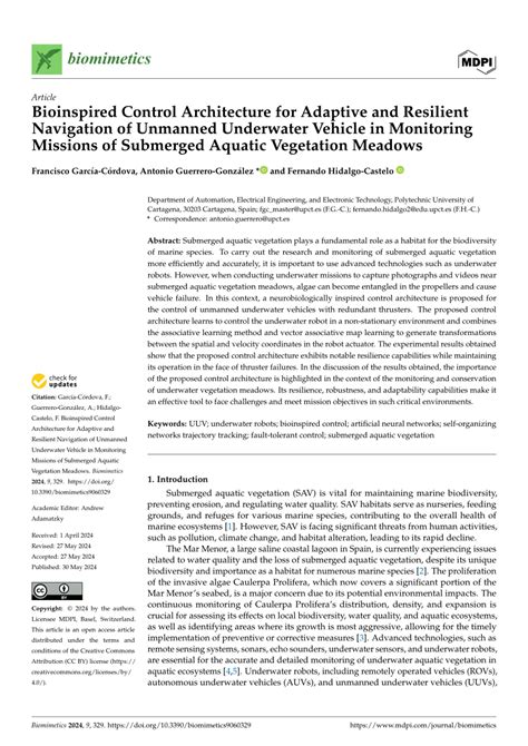 Pdf Bioinspired Control Architecture For Adaptive And Resilient