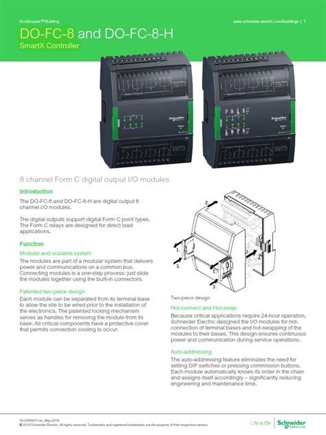 Do Fc 8 And Do Fc 8 H Smartx Controller Specification Sheet Pdf