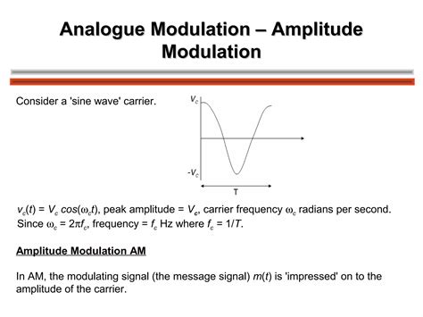 Introduction To Modulation And Demodulation Ppt