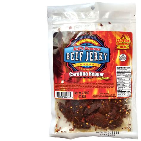 Jeffs Famous Jerky Carolina Reaper ~ Beef Jerky Reviews