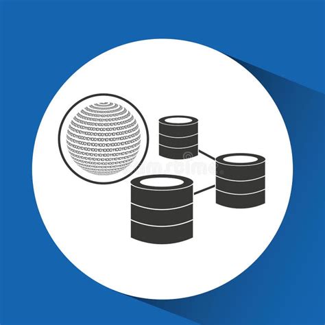 globe binary concept data network stock vector illustration of