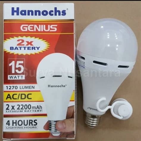 Jual Lampu Led Hannochs Watt Emergency W Sangat Terang Wat Wat W Genius Indonesia