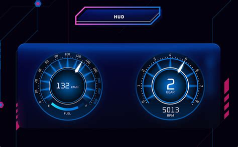 HMI UI Design For Car Behance