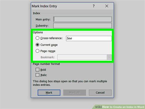 create index