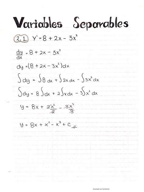 Variables Separables Pdf