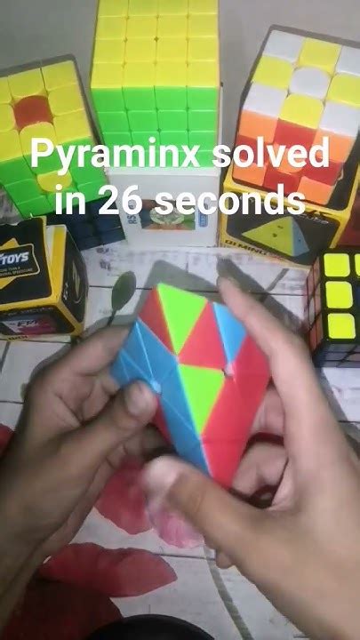 Pyraminx Cube Solved In 26 Secs Cuber Ytshorts Viral Rubikscube Pyraminx Youtube