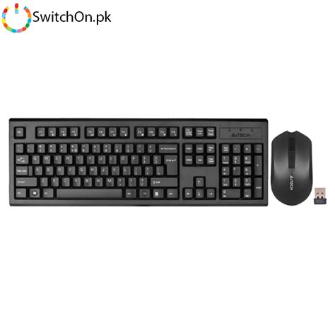 A4tech 3000ns Wireless Keyboard Mouse 2 Pieces Switchon
