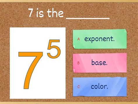 Reading And Writing Exponents Quiz