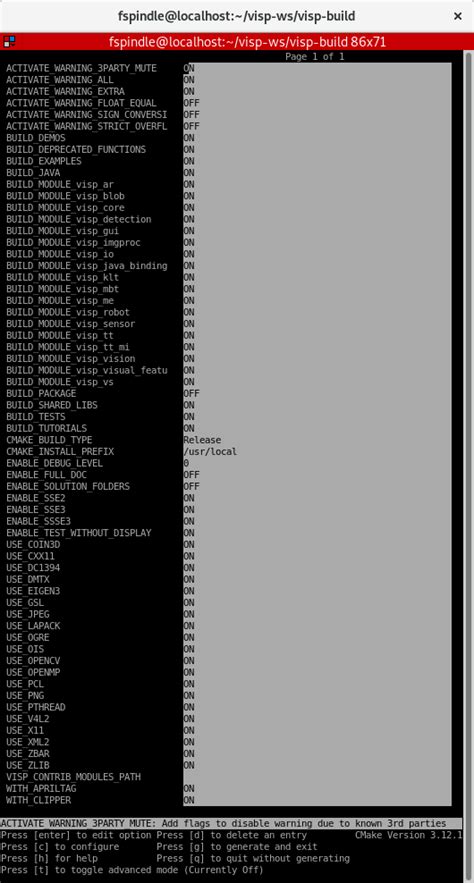 Visual Servoing Platform Tutorial Installation From Source For Linux