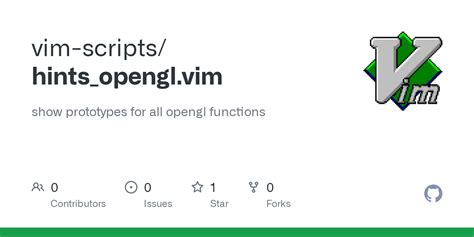 Github Vim Scriptshintsopenglvim Show Prototypes For All Opengl Functions