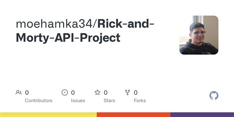 GitHub Moehamka34 Rick And Morty API Project