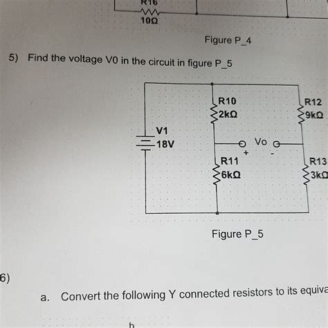 Solved Find The Voltage V In The Circuit In Figure P Chegg