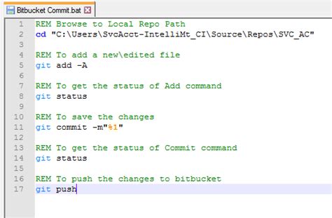 Git How To Check In A File In BitBucket Repository With TFS CI Build