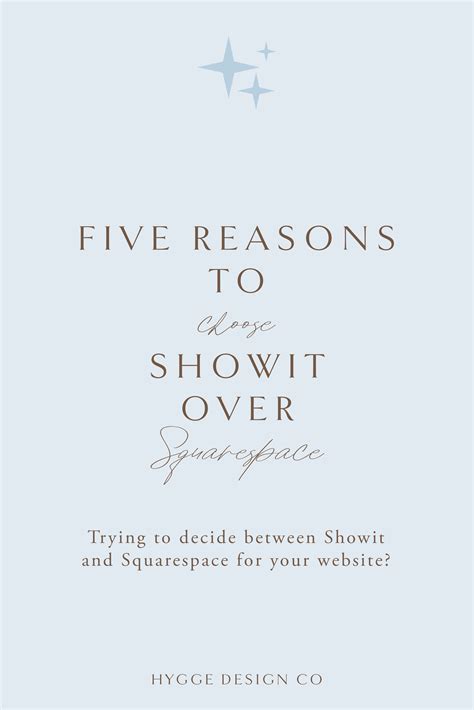 Five Reasons To Choose Showit Over Squarespace Hyggedesign Co