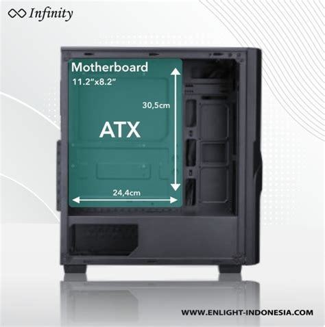 Case Infinity Vesta V Casing Komputer Pc Atx Tempered Glass Fan Toko Komputer Surabaya