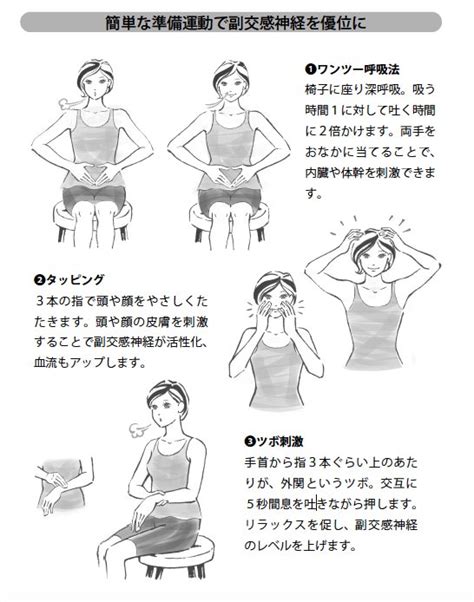 イラスト付きトータルに効く自律神経ストレッチを実践 ZUU online