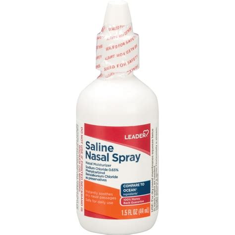 Saline Nasal Spray In Allergy Medicine