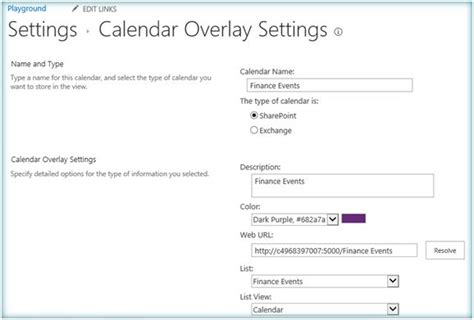 calendar overlays in sharepoint 2013 and sharepoint online office 365