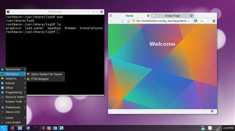 Lxqt With Kwin And Kde Breeze Theme In Debian