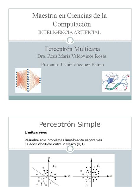 Red Neuronal Perceptron Multicapa Pdf Algoritmos Y Estructuras De