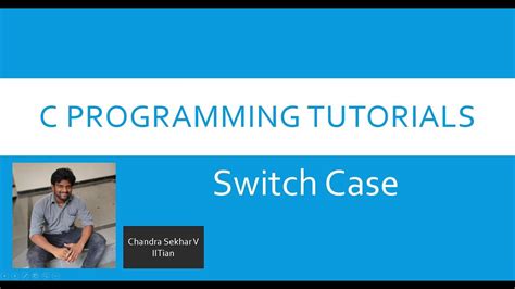 Switch Case C Programming Youtube