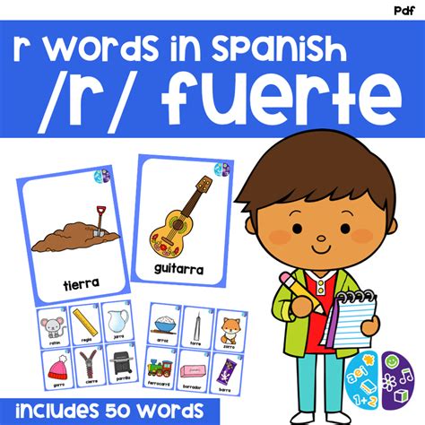 Strong R Word Cards R Words In Spanish Mindersmx