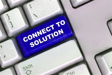 Keyboard With Blue Button Of Quality Stock Image Image Of Request
