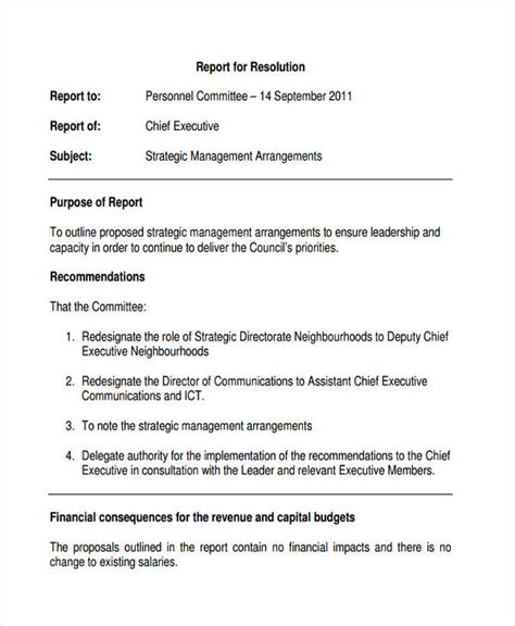 Management Report Examples To Download Management Report Examples To Download